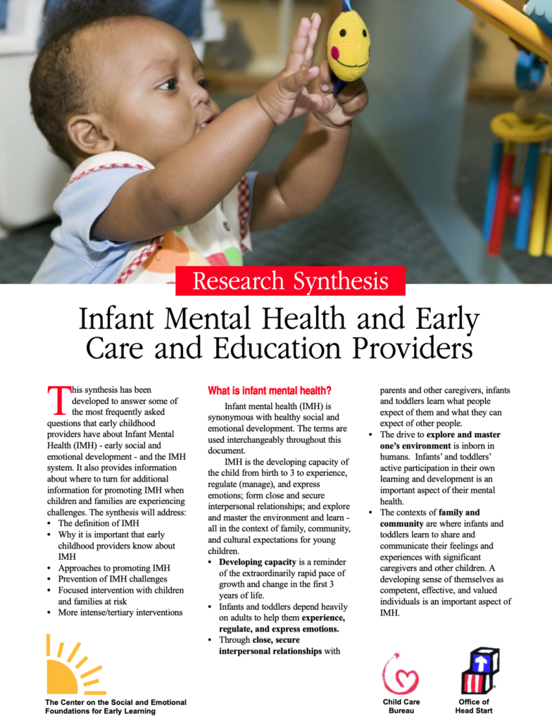Infant & Early Childhood Mental Health - Alabama Partnership for Children